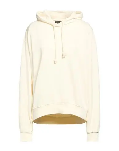 DISCLAIMER Cotton French Terry Hoodie With Appliqués And Crystals - Cream