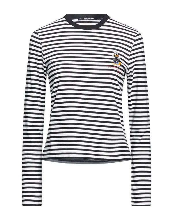 Karl Lagerfeld Disney X Organic Cotton Long Sleeve T-shirt - Black