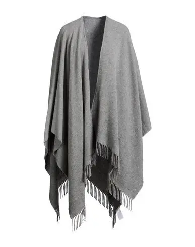PUROTATTO Virgin Wool, Cashmere & Polyester Cape - Grey
