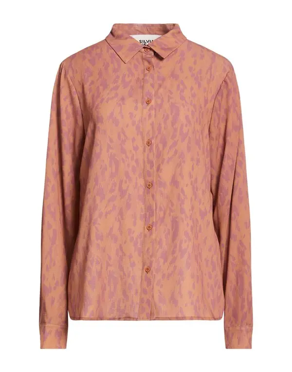 SILVIAN HEACH Leopard-print Crepe Shirt