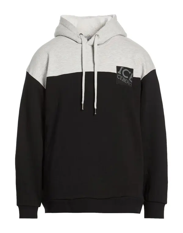 Iceberg Two-tone Cotton And Polyester Hooded Sweatshirt