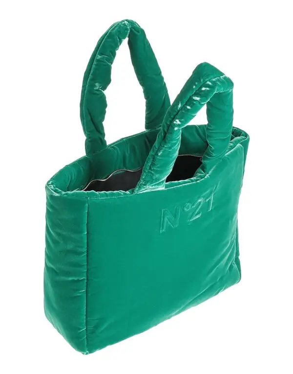 N°21 Maxi Velvet Shopper Bag - Green