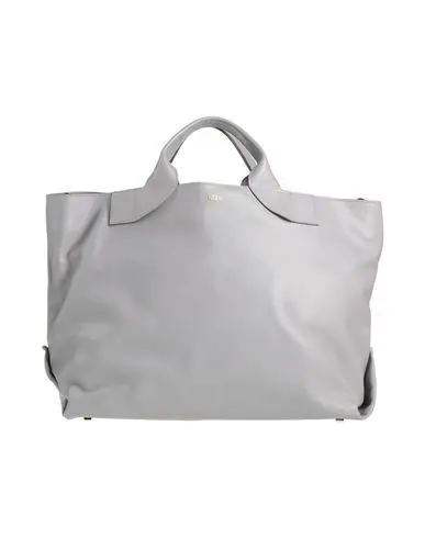 N°21 Pebbled Leather Maxi Shopper Bag - Grey