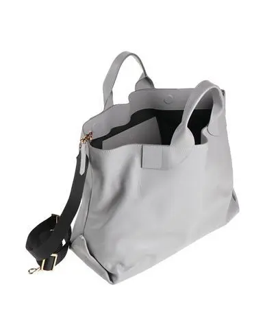 N°21 Maxi Shopper Bag In Pebbled Leather - Grey