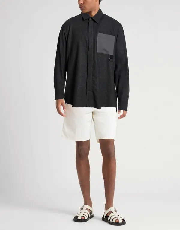 Iceberg Shirt Charcoal Size Cotton, Wool, Polyester