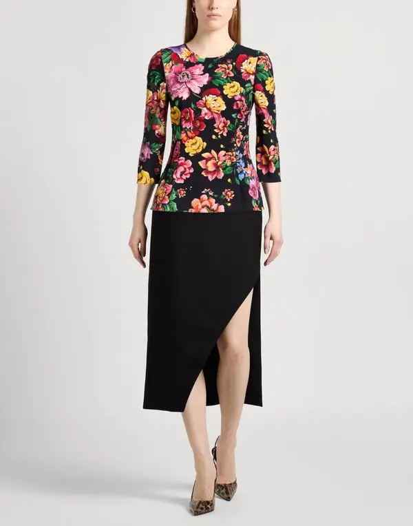 Dolce & Gabbana Floral Print Viscose & Elastane Top