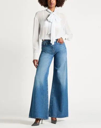 Versace Georgette Shirt With Mandarin Collar And Appliqués