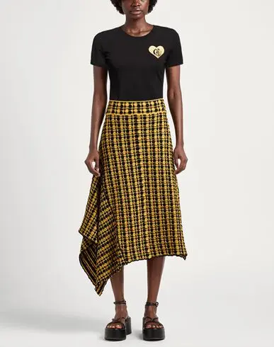 Just Cavalli Cotton Elastane T-shirt With Metallic Heart Detail - Black