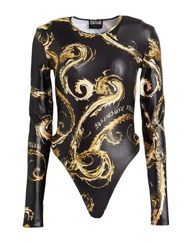 Versace Long Sleeve Printed Bodysuit