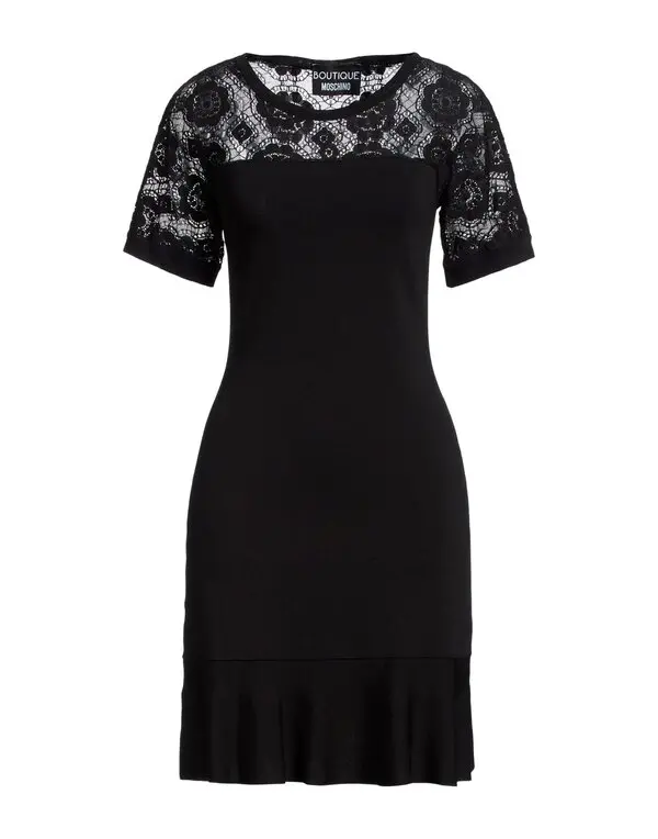 Moschino Mini Dress With Lace Sleeves