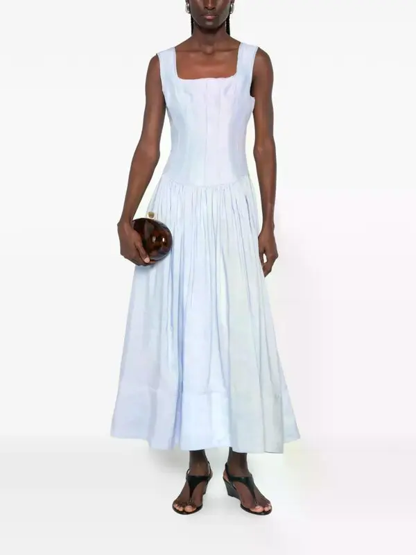 Aje Spirelle Panelled Midi Dress - Blue