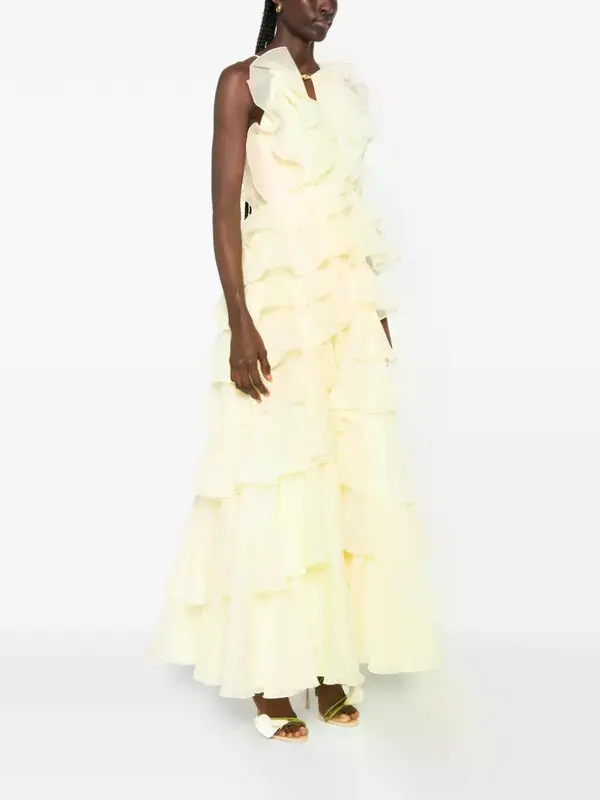 Aje Cleo Ruffled Maxi Dress