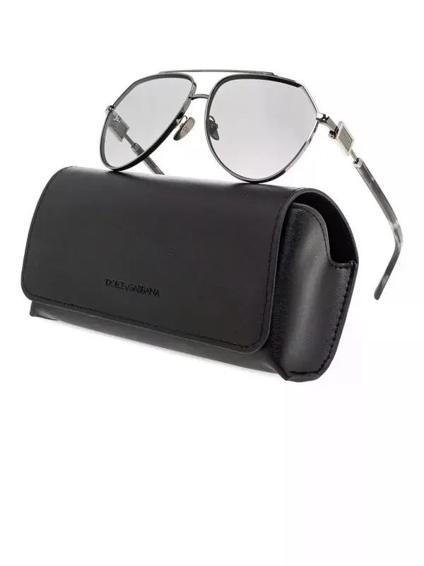 Dolce & Gabbana Navigator Sunglasses - Silver