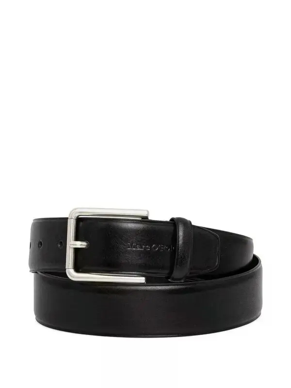 Marc O'polo Leather Belt With Buckle Fastening
