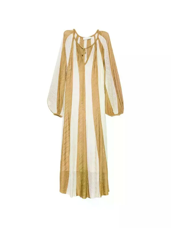 Zimmermann Mahon Splice Long-sleeve Maxi Dress - Green