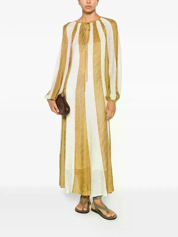 Zimmermann Mahon Splice Long-sleeve Maxi Dress