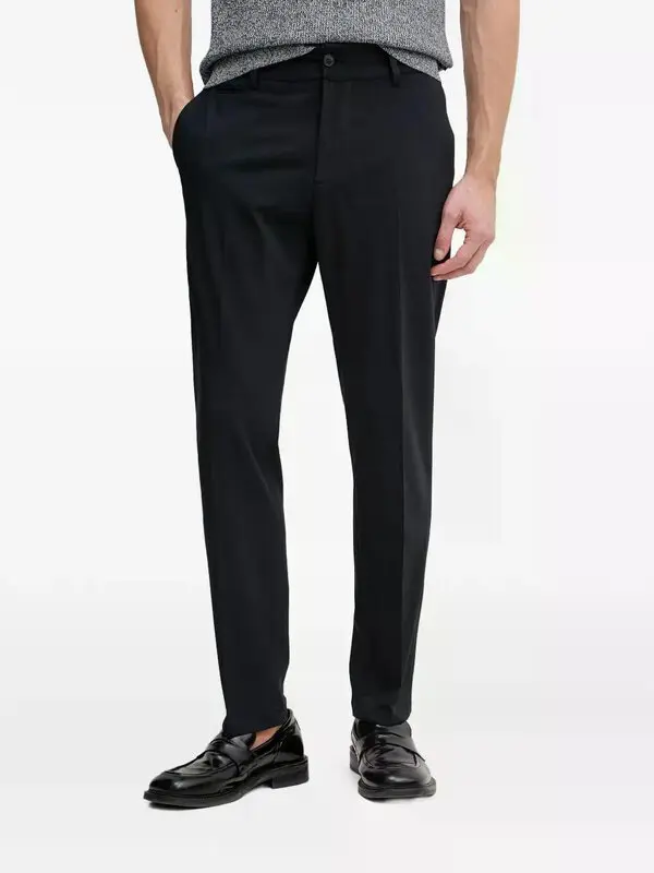 TRUSSARDI Tailored Trousers With Logo Patch