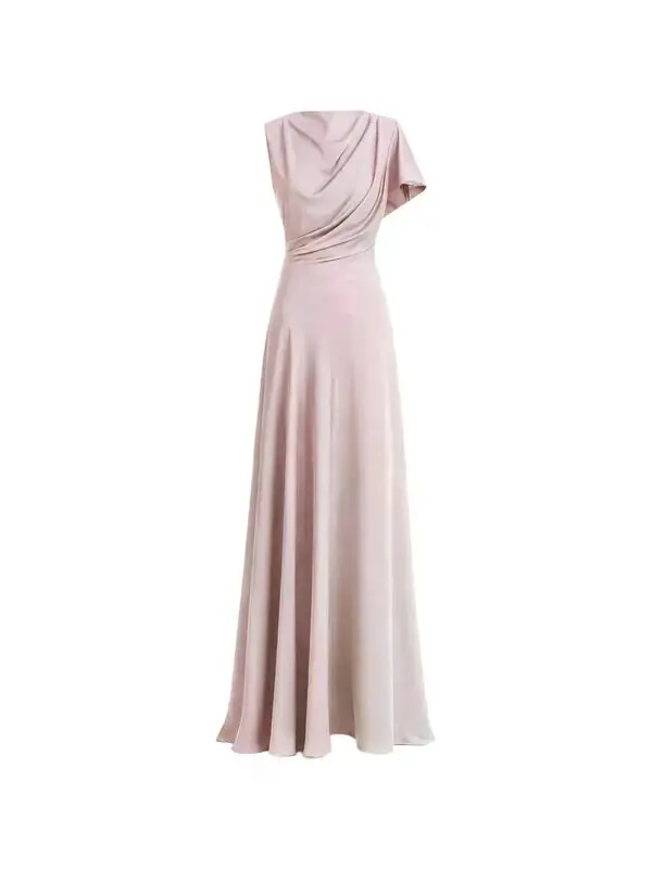 GEMY MAALOUF Draped Cut-out Dress - Pink