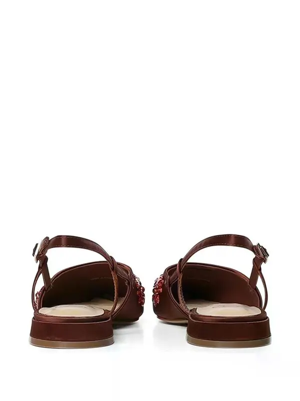V°73 Kayla Floral Appliqué Flat Pumps