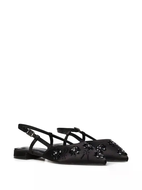 V°73 Kayla Embellished Slingback Flat Pumps