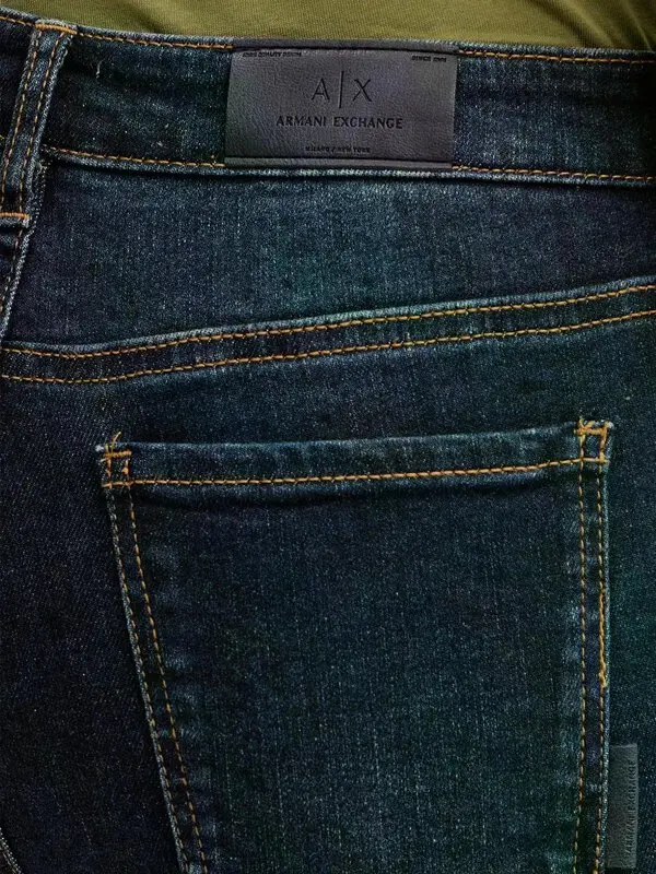 Armani Exchange Faded Effect Skinny Jeans
