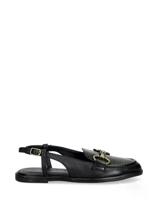 Marc O'polo Horsebit Slingback Loafers - Black