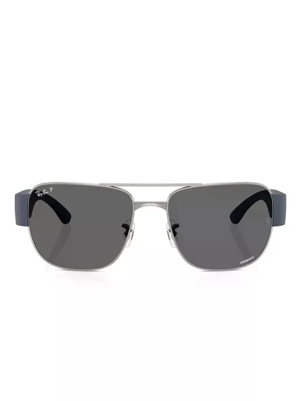 Ray-ban Square Frame Sunglasses - Silver