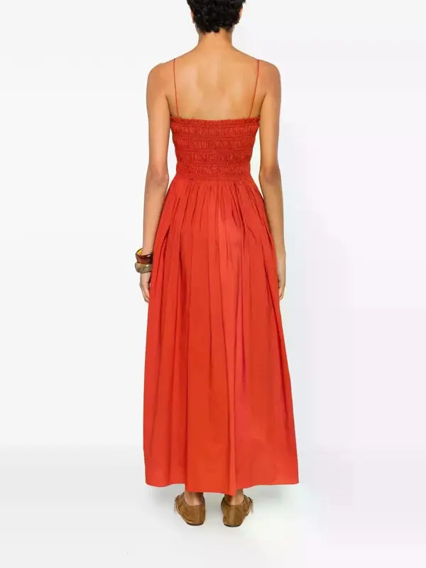 Matteau Shir Spaghetti-straps Cotton Maxi Dress