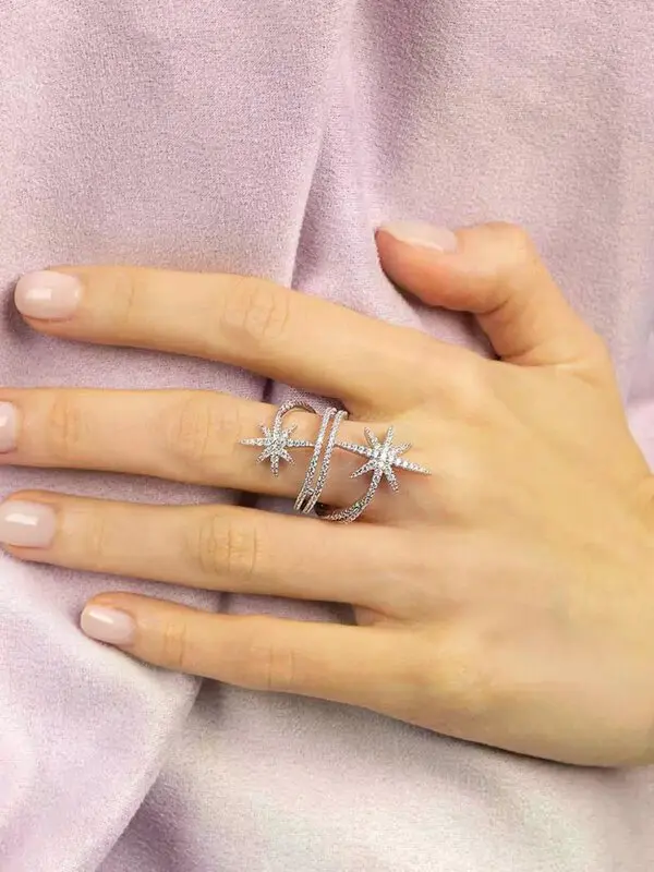 APM MONACO Meteorites Double Band Ring