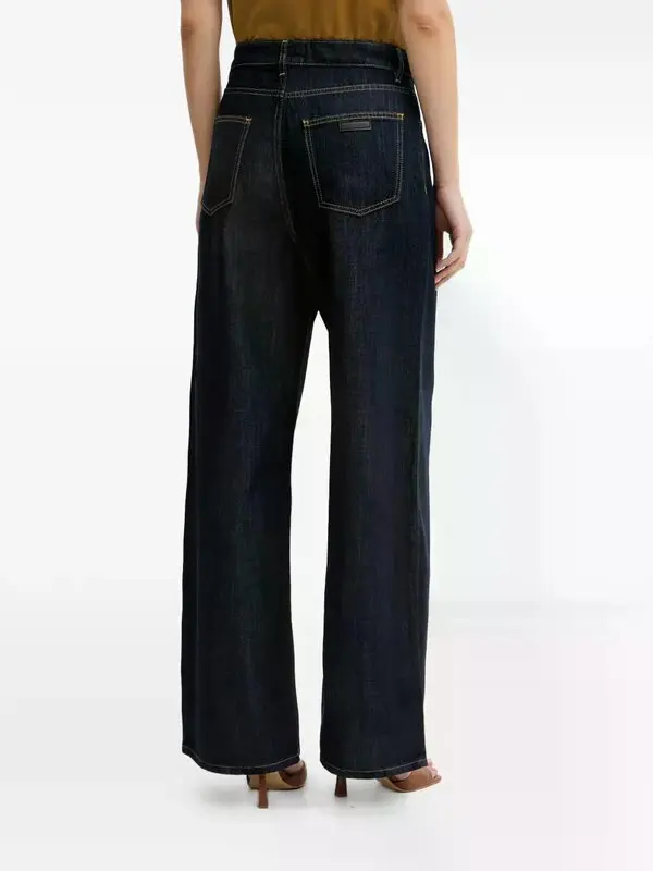 TRUSSARDI Drawstring Wide-leg Jeans