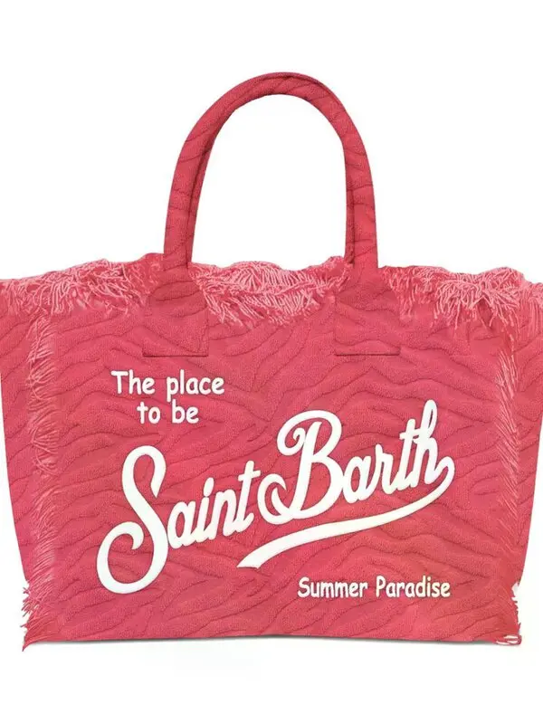 MC2 SAINT BARTH Zebra-embossed Vanity Mini Tote Bag
