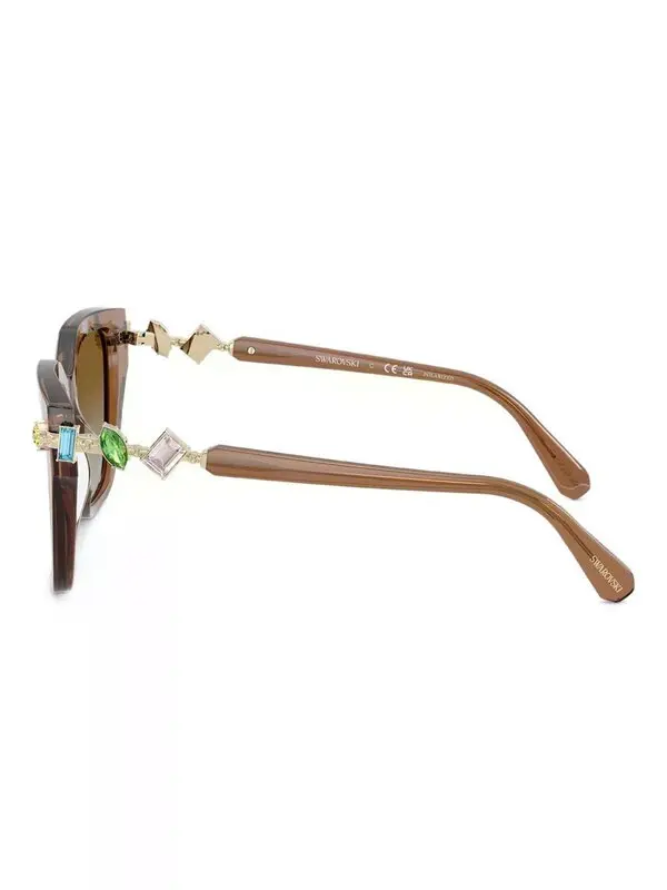 SWAROVSKI Embellished Square-frame Sunglasses