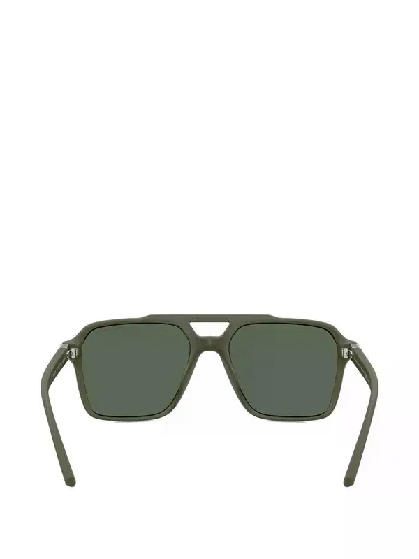 Armani Exchange Double-bridge Pilot Sunglasses
