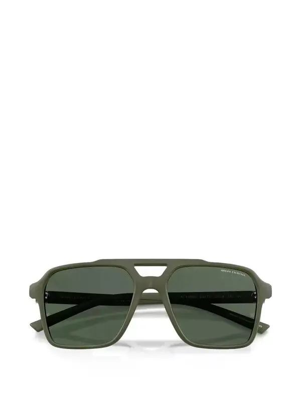 Armani Exchange Double-bridge Pilot Sunglasses