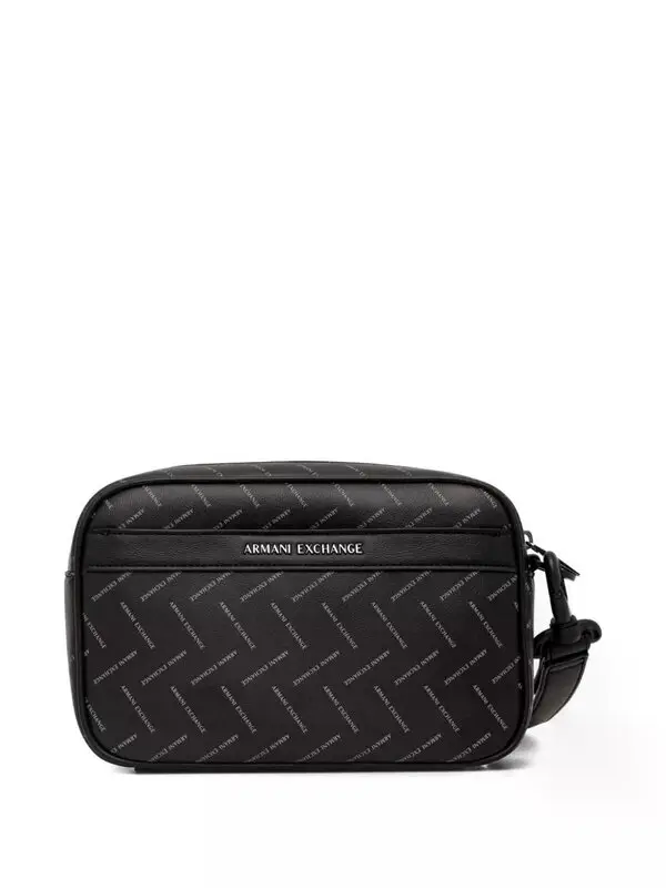 Armani Exchange Logo Print Wash Bag