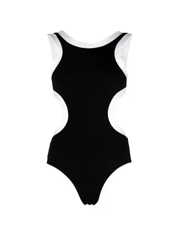 Staud Dolce Cut-out One-piece Swimsuit - Black