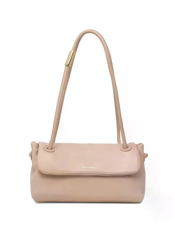 TRUSSARDI Logo-lettering Foldover Tote Bag - Neutrals