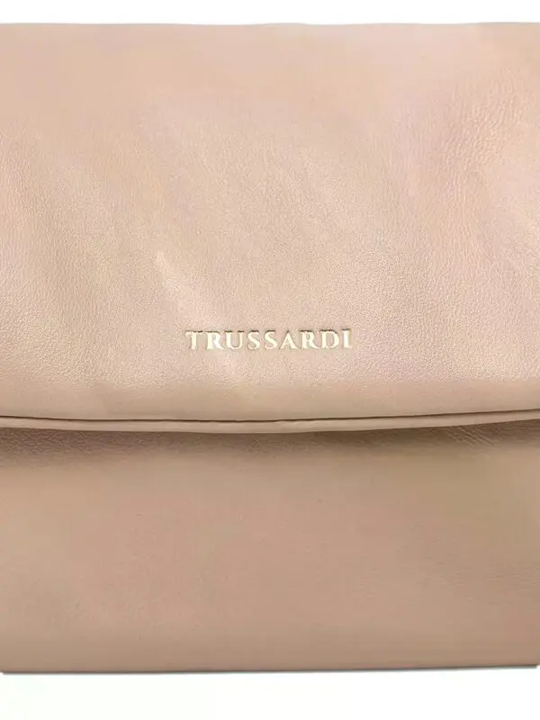 TRUSSARDI Logo-lettering Foldover Tote Bag