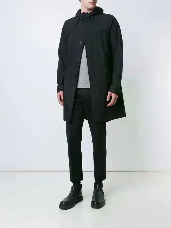 Herno Hooded Coat - Black