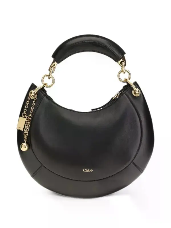 Chloé Marcie Logo-print Shoulder Bag - Black