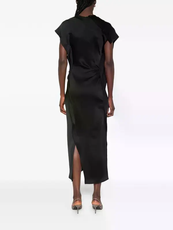 Victoria Beckham Sleeveless V-neck Midi Dress - Black