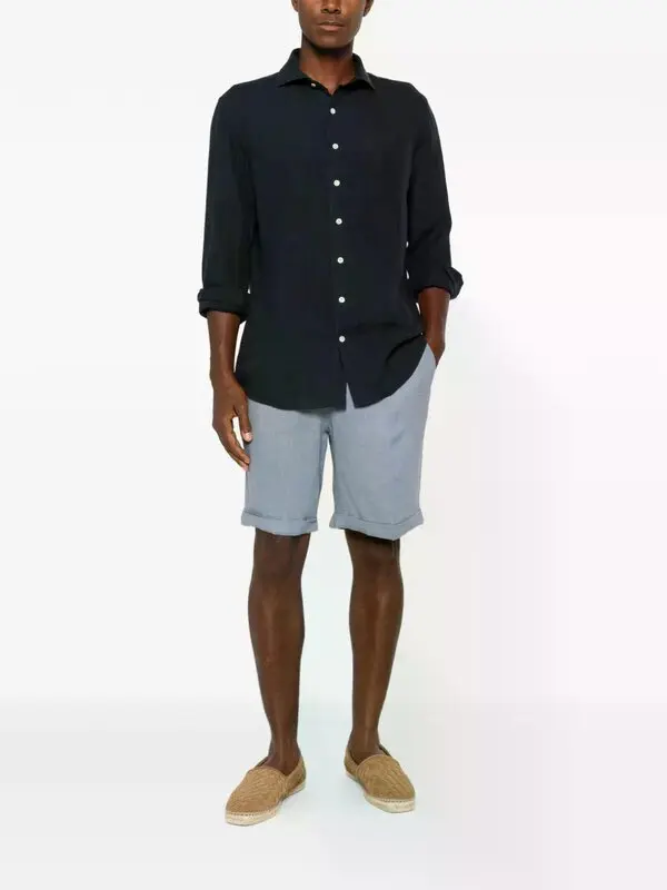 PROFUOMO Long-sleeve Spread-collar Shirt
