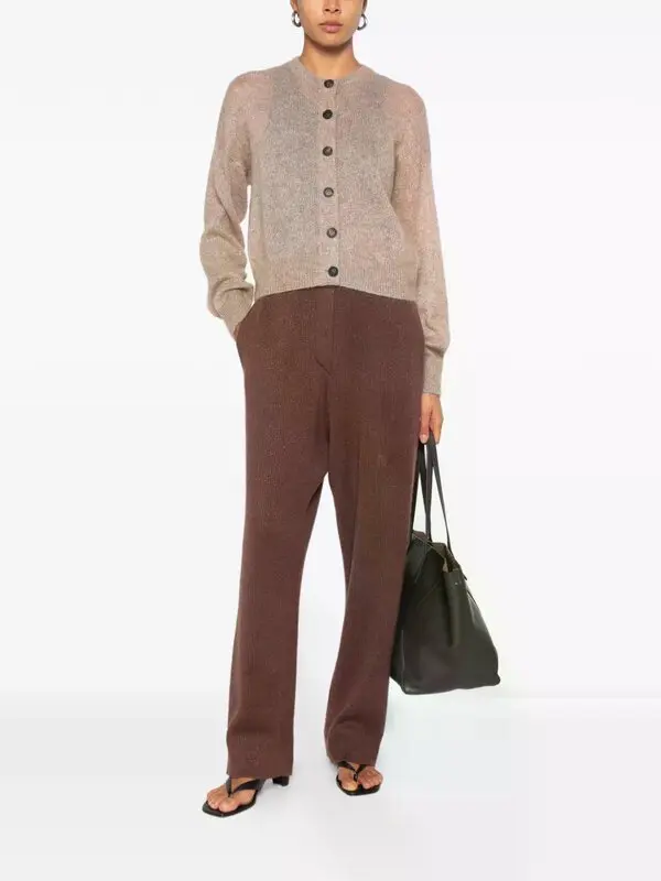 Brunello Cucinelli Sheer Knit Button-up Cardigan