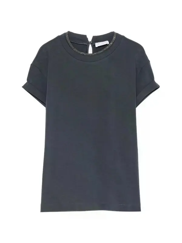 Brunello Cucinelli Monili-trim Crew Neck T-shirt