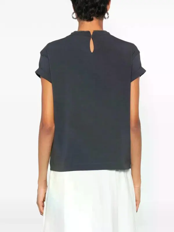 Brunello Cucinelli Monili-trim Crew Neck T-shirt