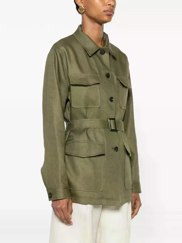 Tagliatore Belted Twill Jacket