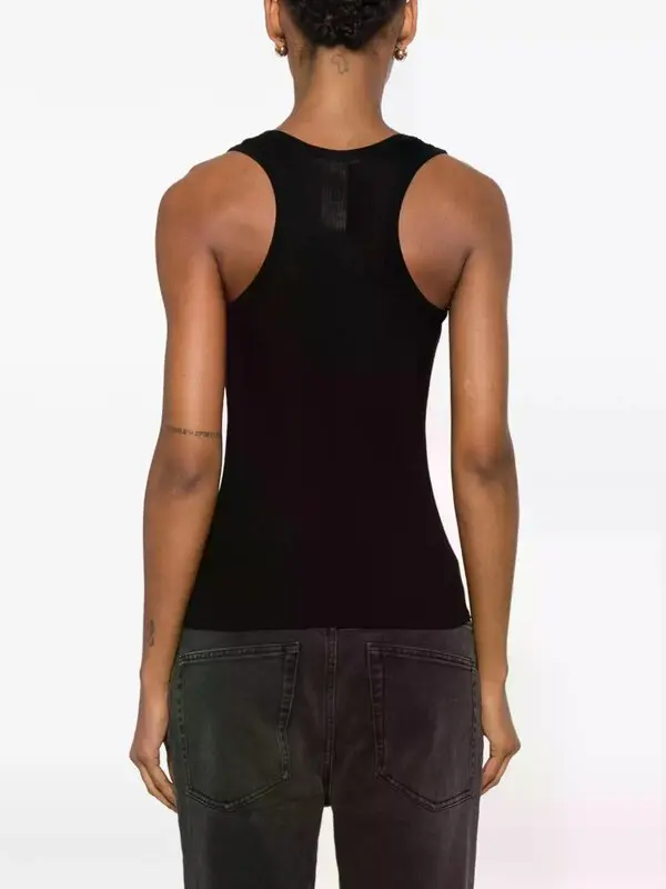 THE ROW Cendrea Ribbed Knit Racerback Tank Top