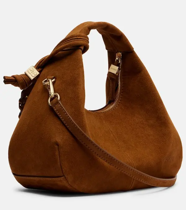 GANNI Mini Top Handle Bag - Brown