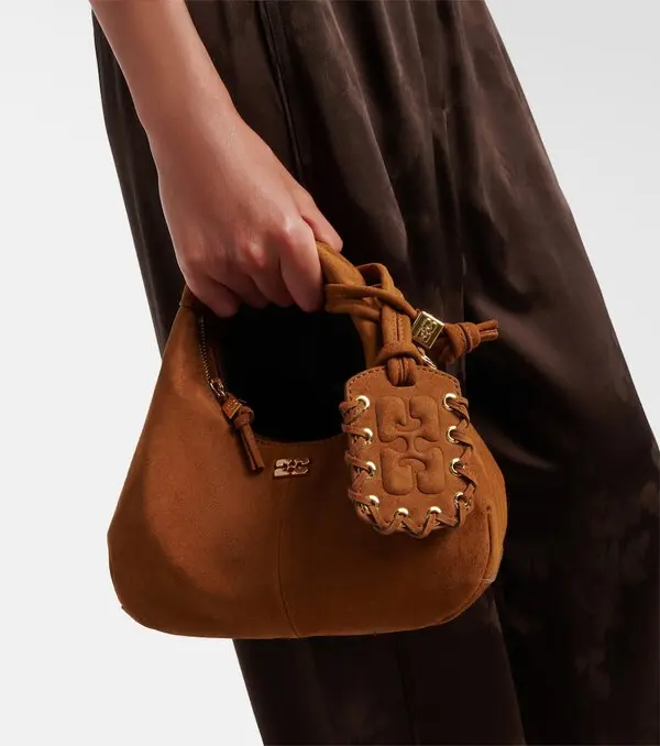 GANNI Mini Top Handle Bag - Brown