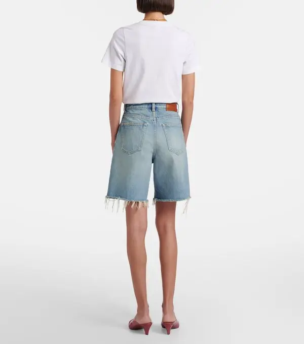 Chloé Faded Denim Shorts